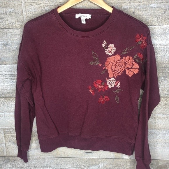 Jessica Simpson | Sweaters | Jessica Simpson Small Burgundy Floral ...